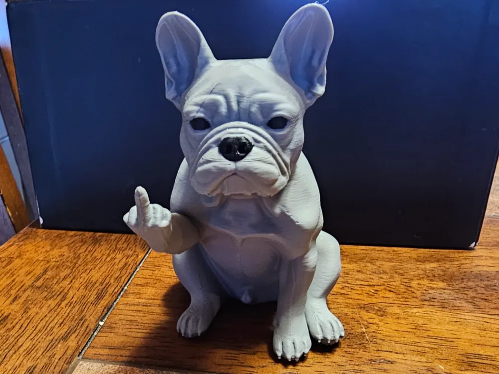 Frenchie bulldog francese dito medio - Modello di stampa 3D gratuito ...