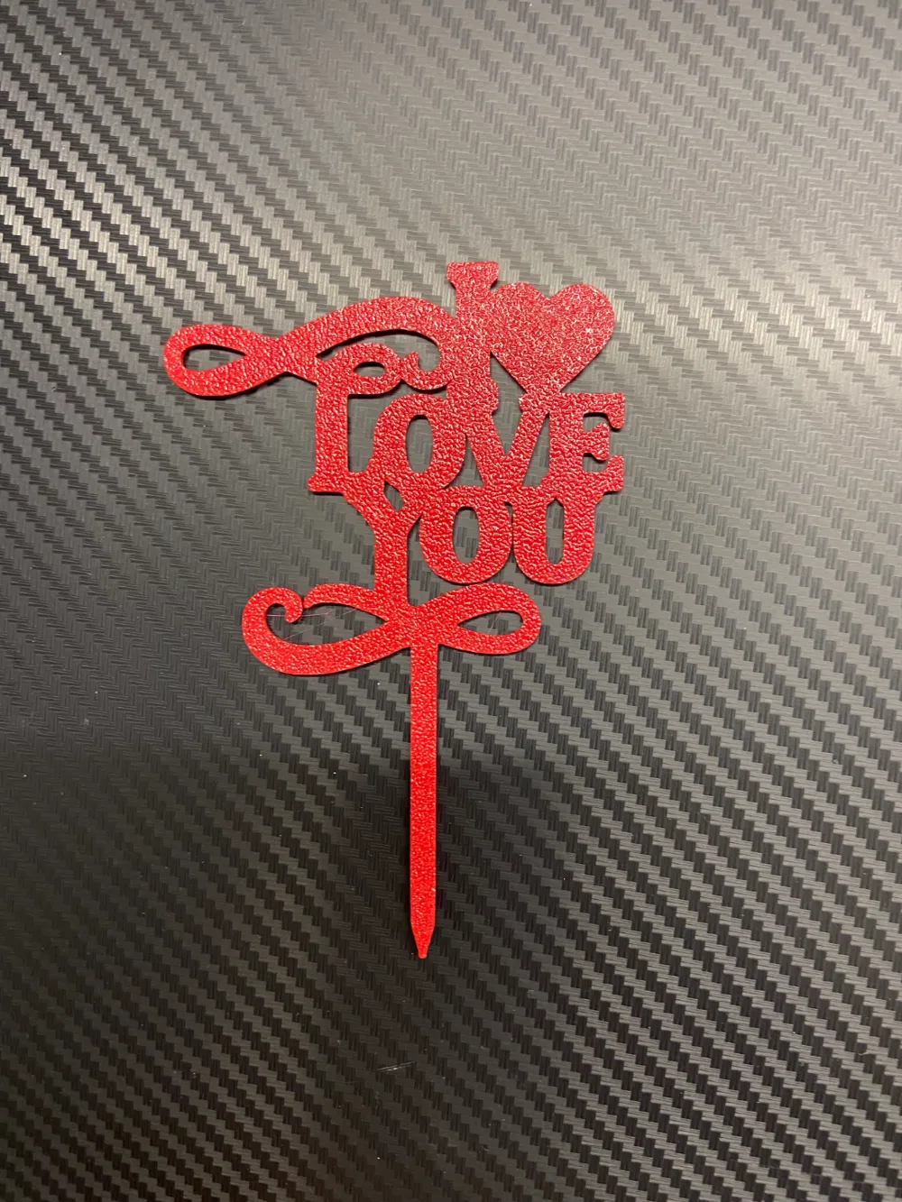 i love you cake topper by Morganja - MakerWorld