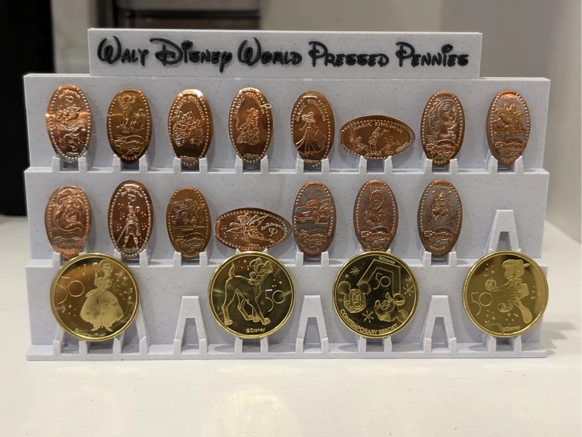 Pressed Penny Display Stand - 24 Penny Display - Free 3D Print Model ...
