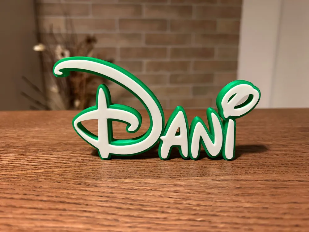Dani Name Disney Sign - Free 3D Print Model - MakerWorld