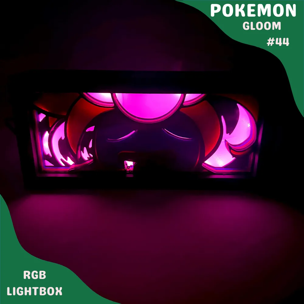 Gloom Pokemon RGB Lightbox by PokePrinting - MakerWorld