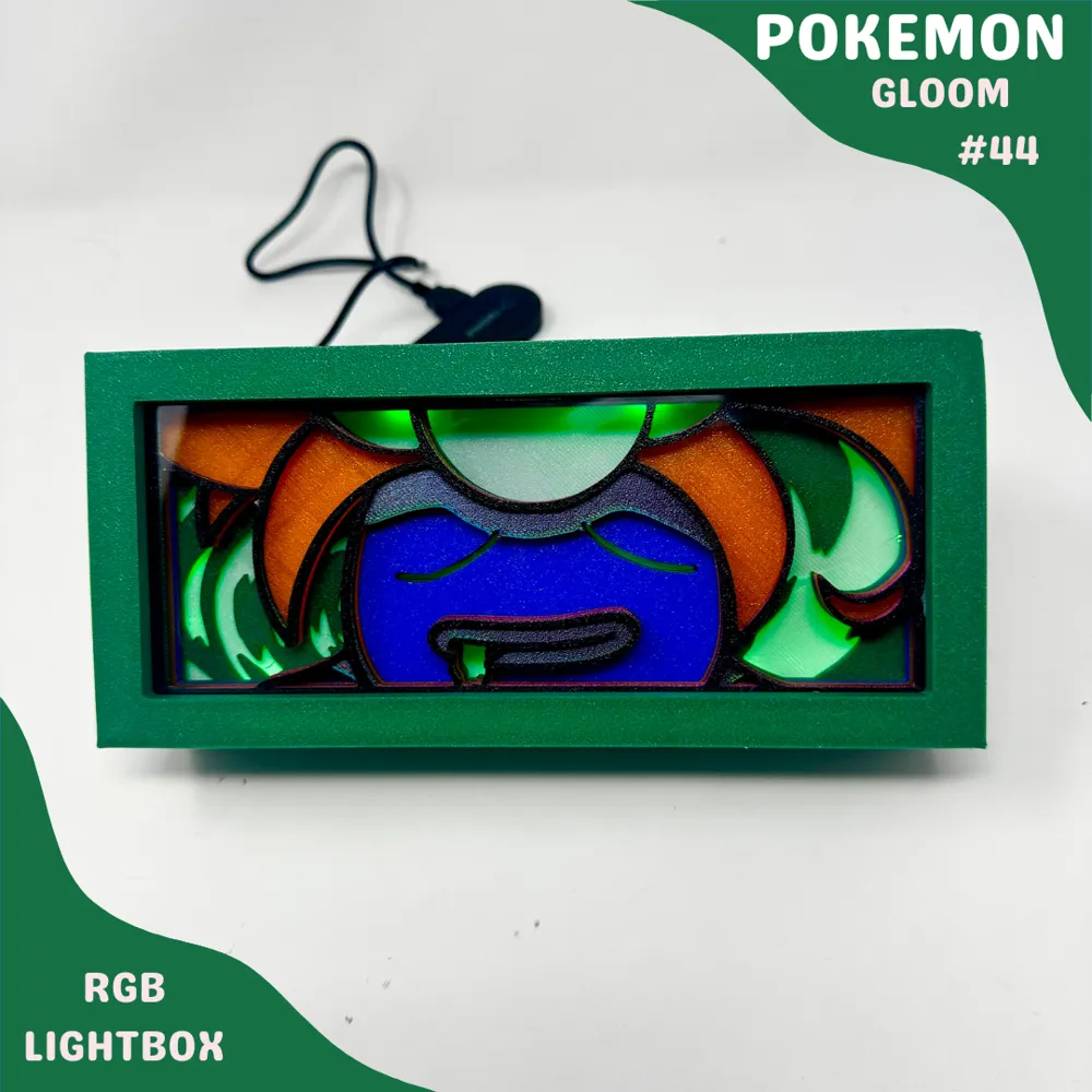 Gloom Pokemon RGB Lightbox by PokePrinting - MakerWorld