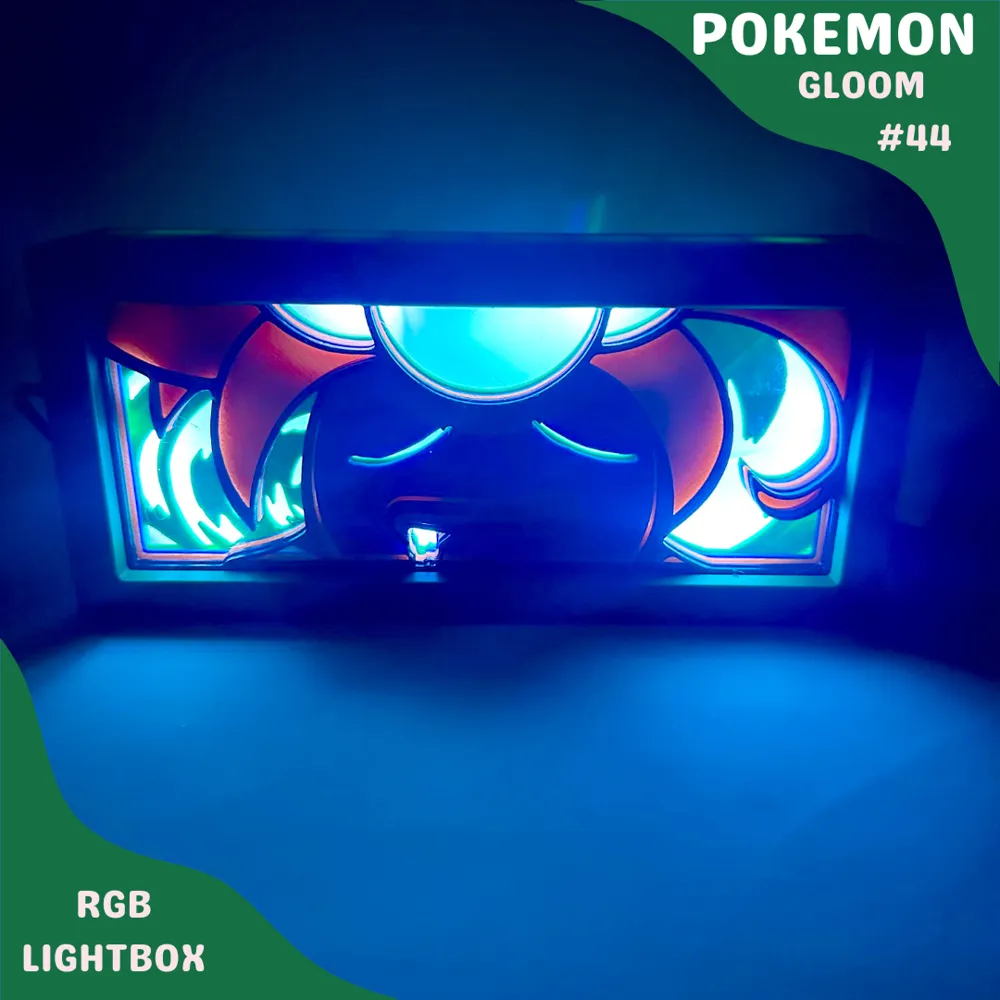 Gloom Pokemon RGB Lightbox by PokePrinting - MakerWorld