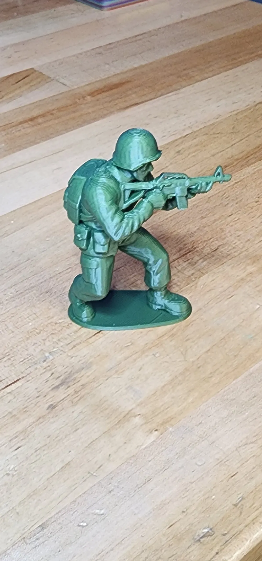 Assault Green Army Man Mini Miniature Soldier - Free 3D Print Model ...
