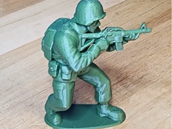 Assault Green Army Man Mini Miniature Soldier by Florida Features ...