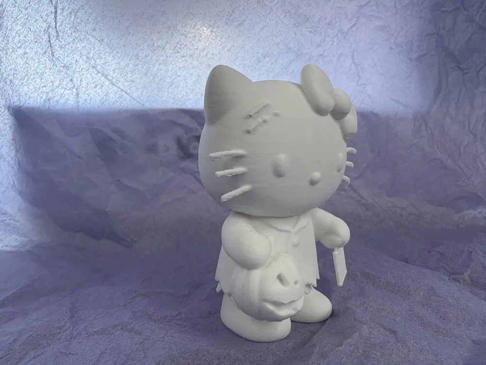 Hello kitty ready for Halloween - Free 3D Print Model - MakerWorld