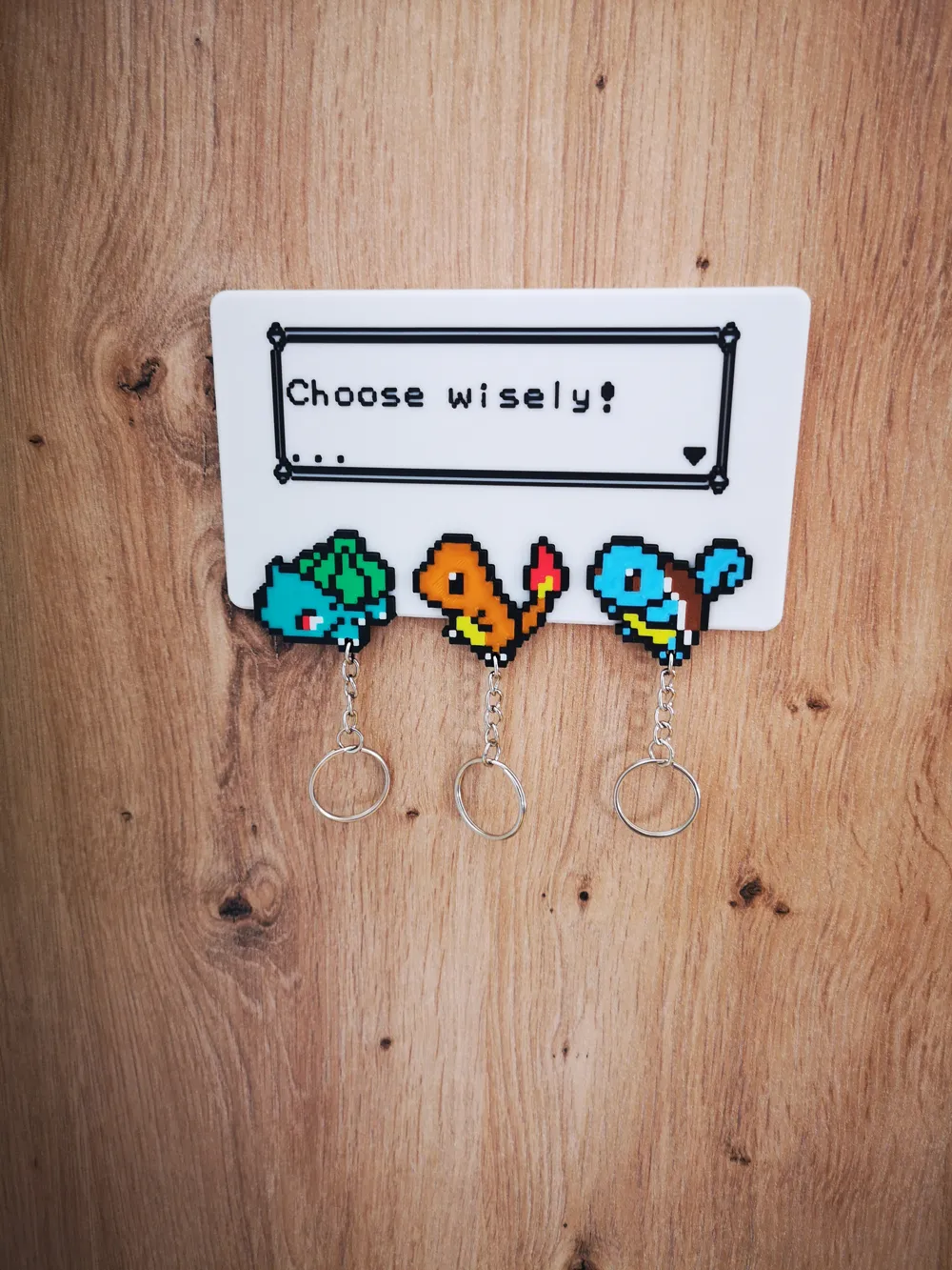 Pokemon Keychain customizable Choose wisely! - Free 3D Print Model ...