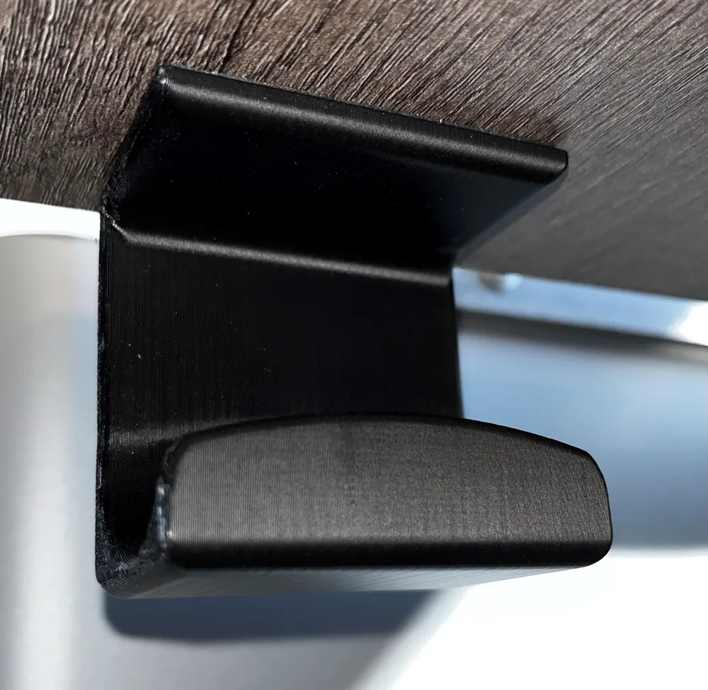 Over-the-ear Under-desk Headphone Hanger by Old_hack_K2 - MakerWorld