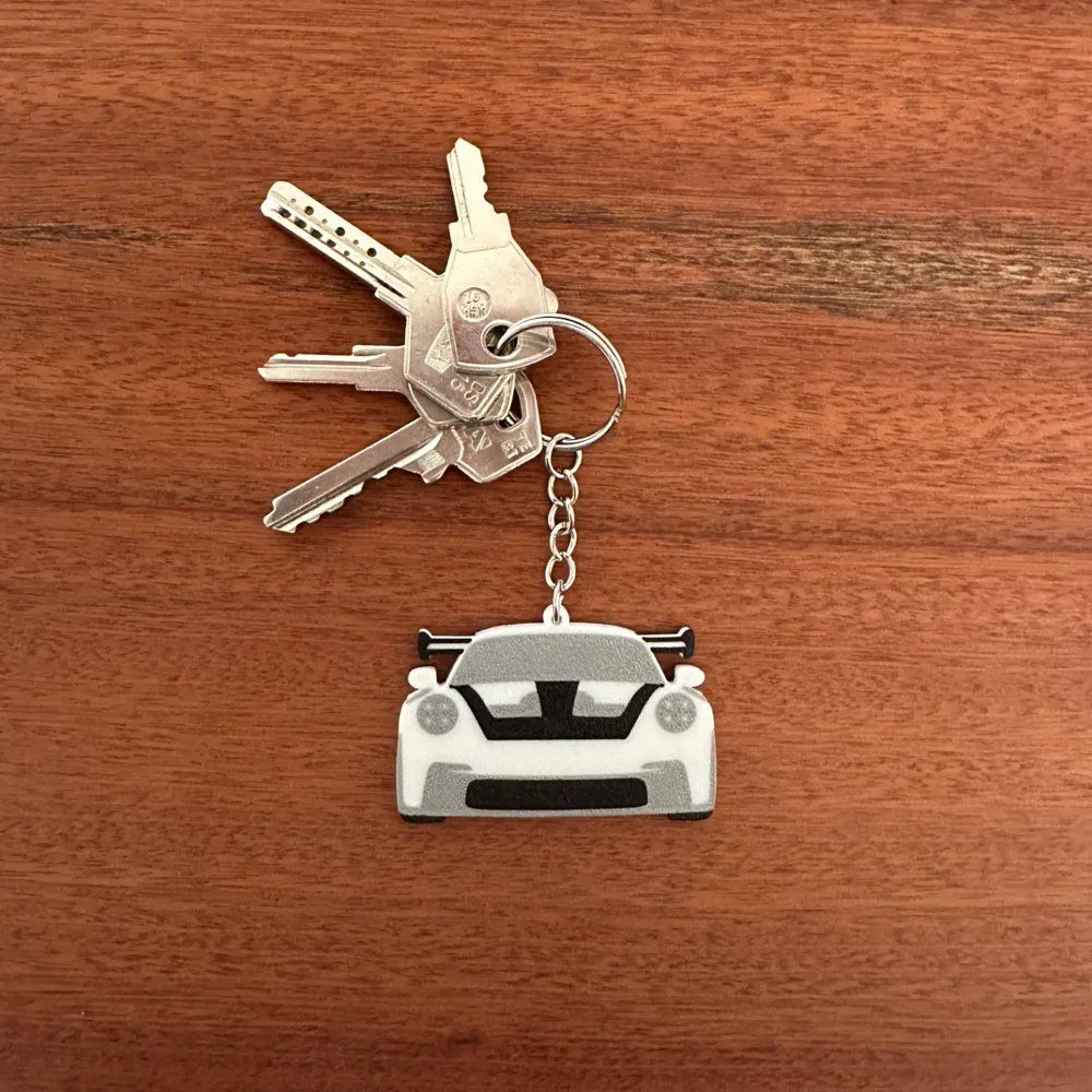 Porsche 911 GT3 RS Double Sided Keychain - Free 3D Print Model - MakerWorld