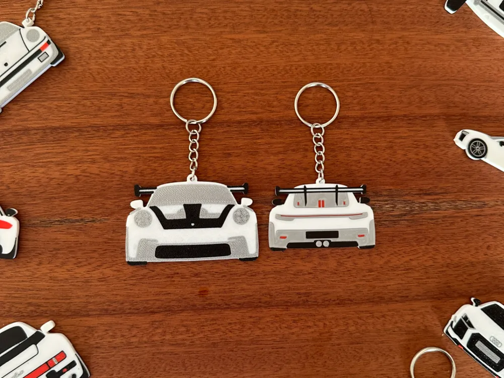 Porsche 911 GT3 RS Double Sided Keychain by FilumStudios - MakerWorld