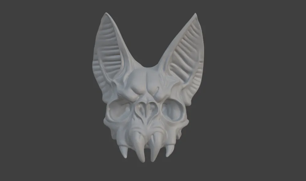 Bat Skull - Halloween Decoration - Free 3D Print Model - MakerWorld