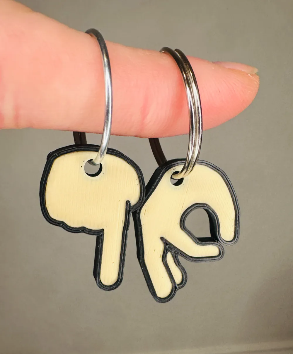 Finger Emoji Keychain Gag Gift by V-Maker - MakerWorld
