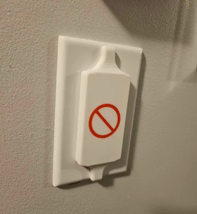 Light Switch cover with toothbrush charger shelf by daleshell - MakerWorld