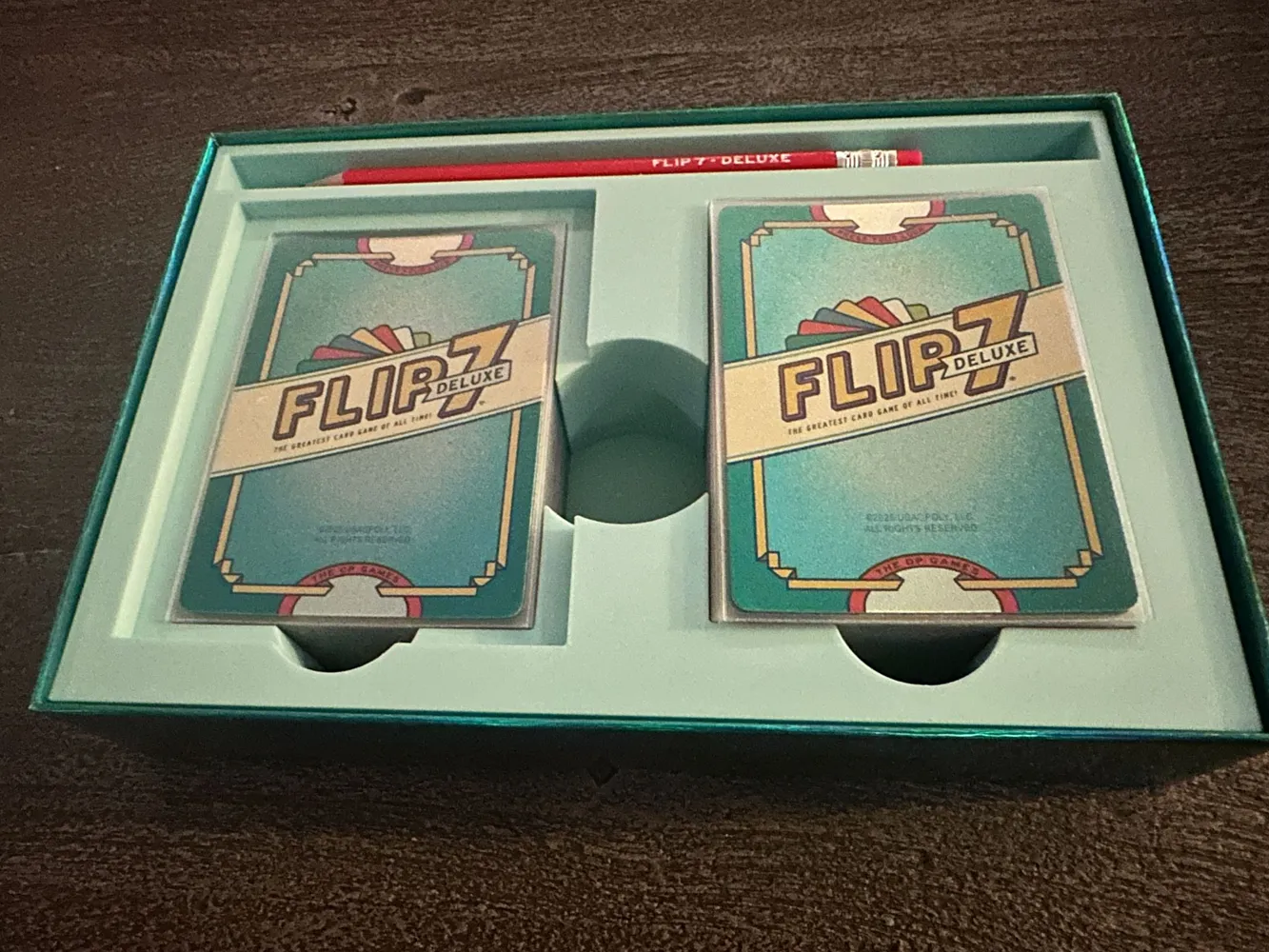 Flip 7 Deluxe – Inlay for Sleeved Cards - Free 3D Print Model - MakerWorld
