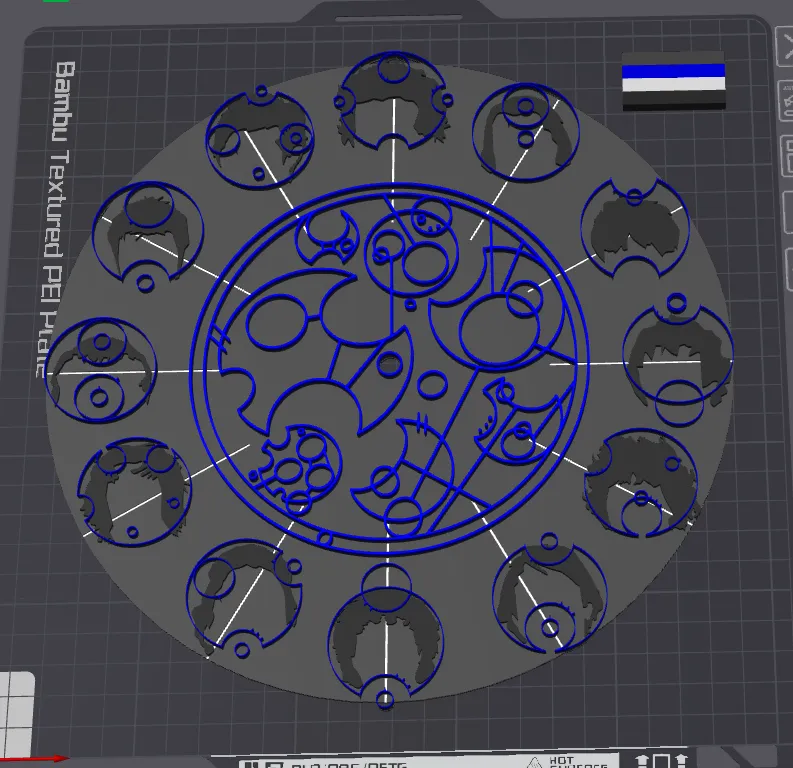 Timey Wimey Gallifreyan Clock by Raum - MakerWorld