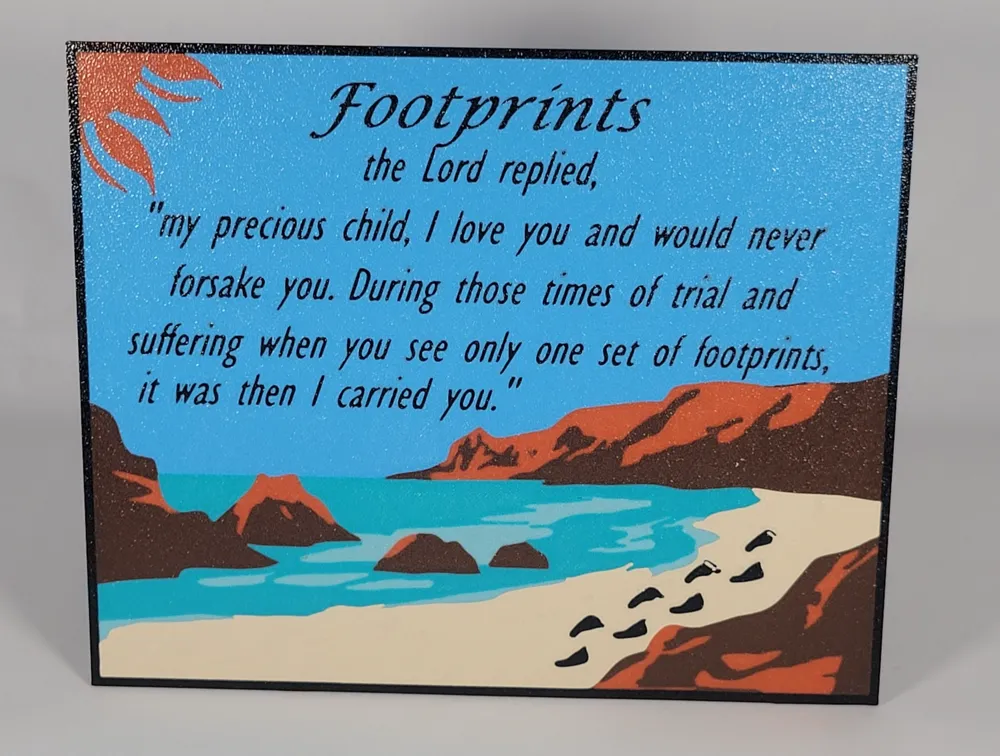 Footprints Sign by mik-ace - MakerWorld