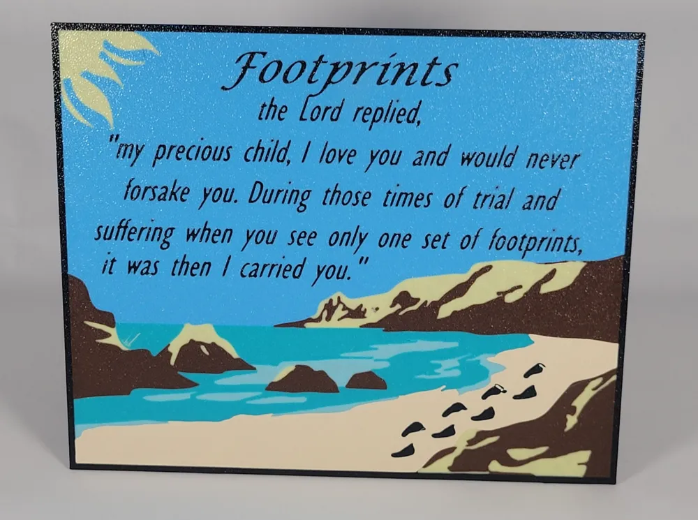 Footprints Sign by mik-ace - MakerWorld