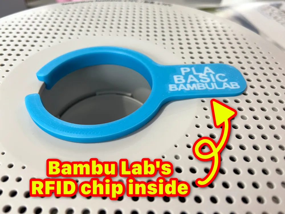 RFID Clips for Bambu Spools with embedded chip Remixed by Christian ...