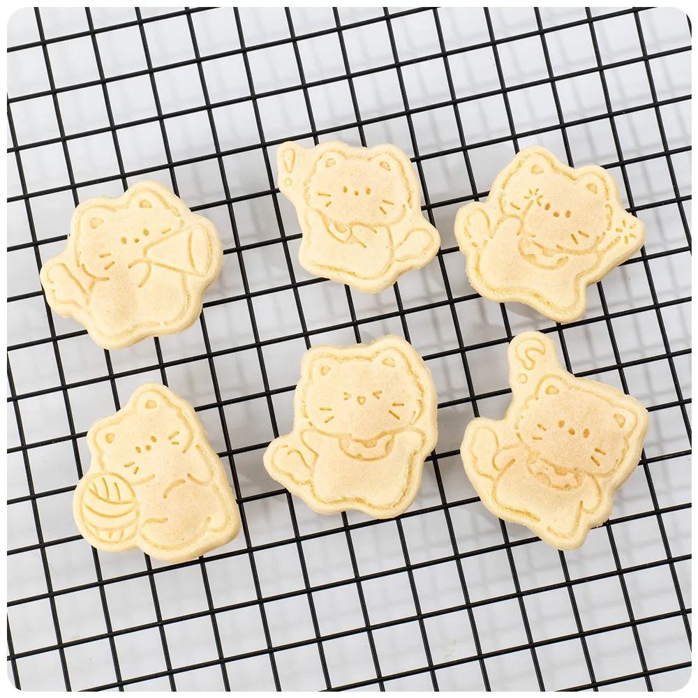 Cartoon cat cookie cutter set - Free 3D Print Model - MakerWorld