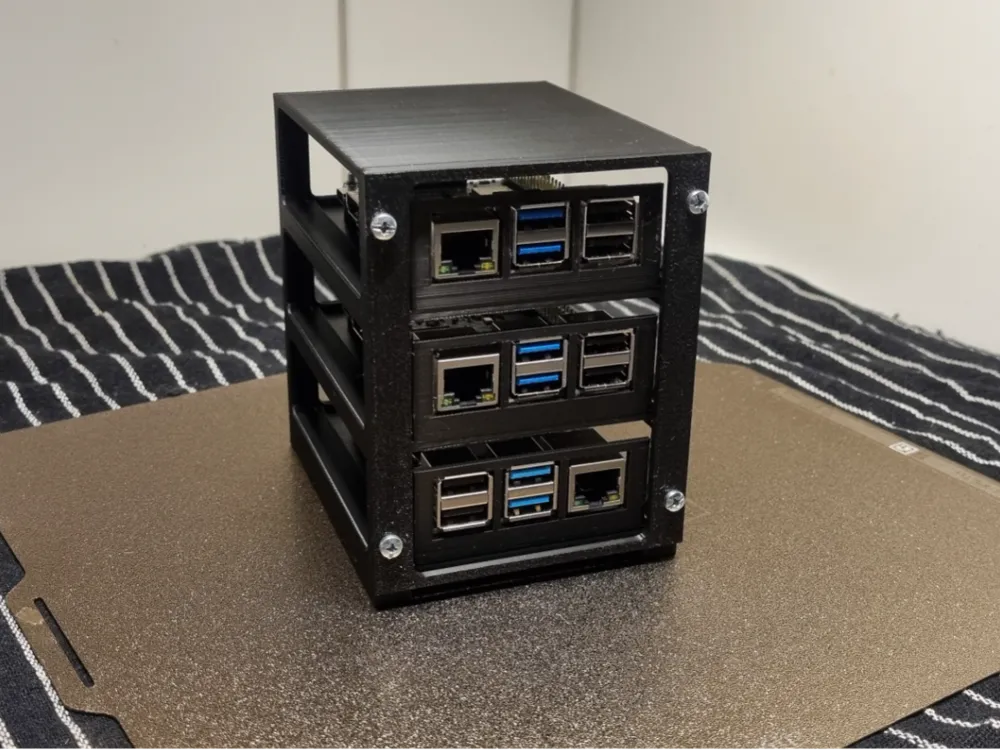 Raspberry Pi 4 / Rock 4 Compact Server Rack by Betong - MakerWorld
