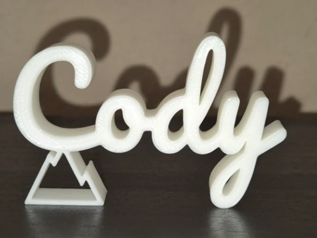 Cody Name Sign Display Decor - Free 3D Print Model - MakerWorld
