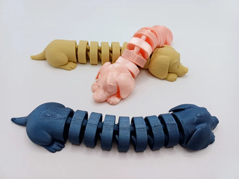 Flexi Dachshund Dog - Free 3D Print Model - MakerWorld
