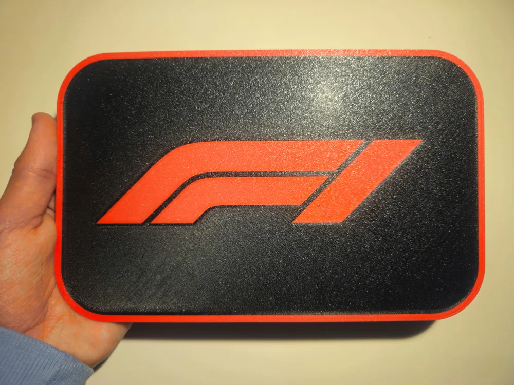 F1 Logo Sign - Free 3D Print Model - MakerWorld