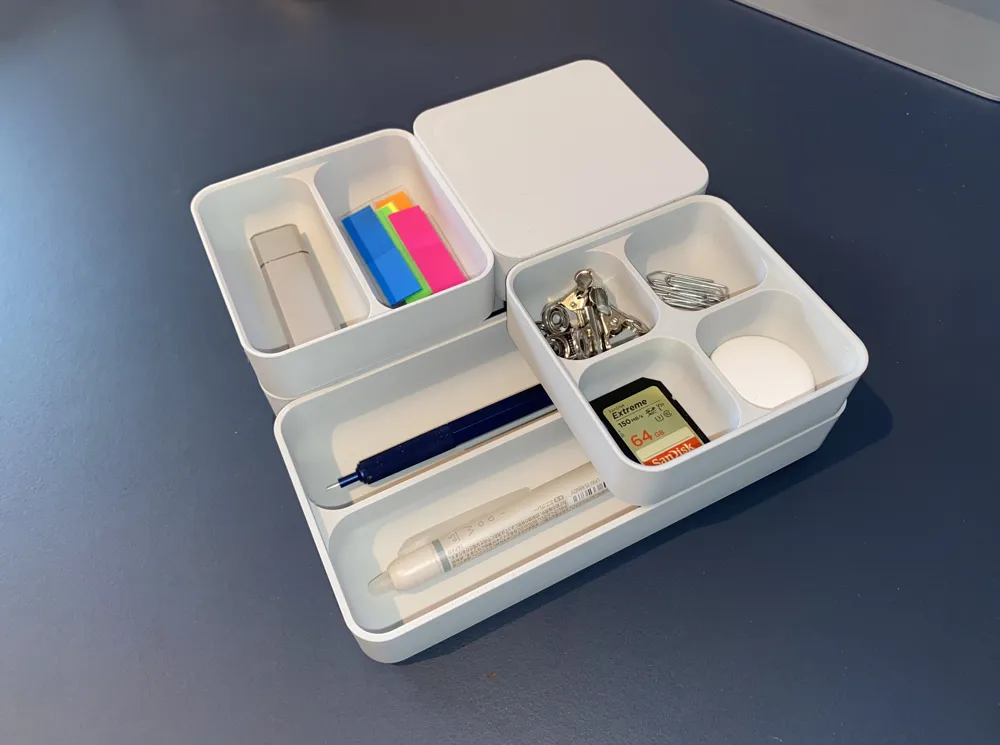 Modular Storage Boxes with lid by Julius MakerWorld: Download Free 3D Models