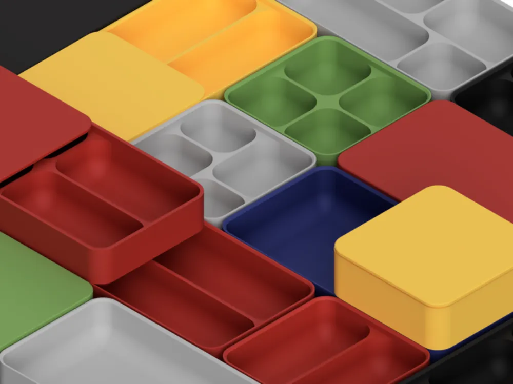 Modular Storage Boxes with lid by Julius MakerWorld: Download Free 3D ...