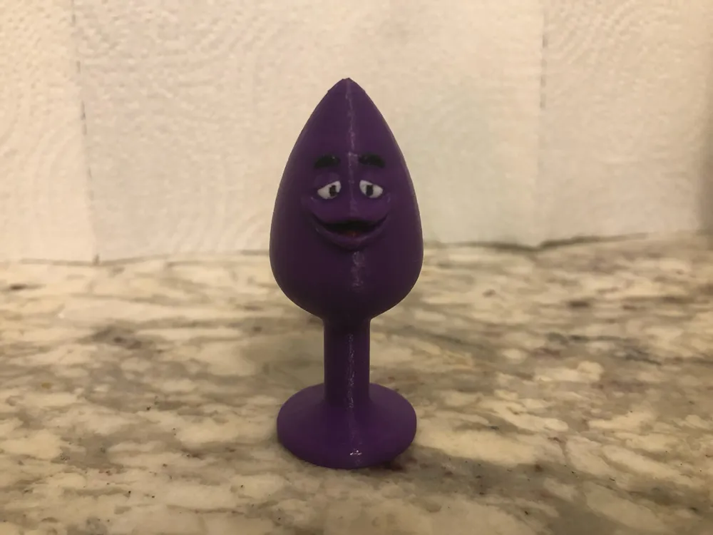 Grimace Butt Plug - Free 3D Print Model - MakerWorld