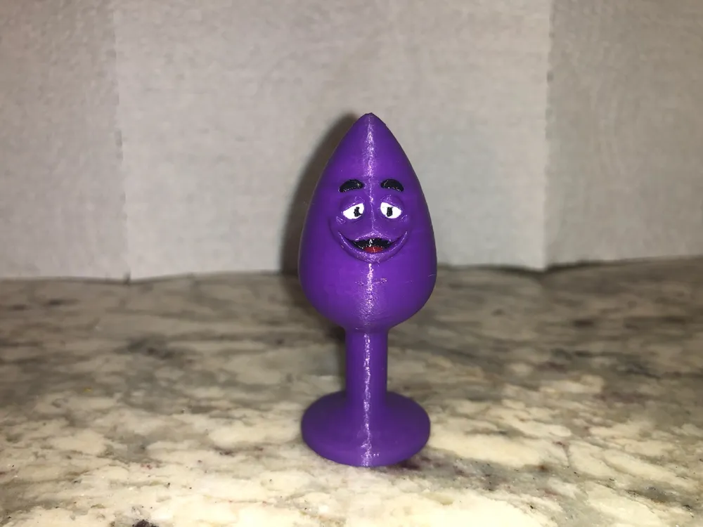 Grimace Butt Plug - Free 3D Print Model - MakerWorld