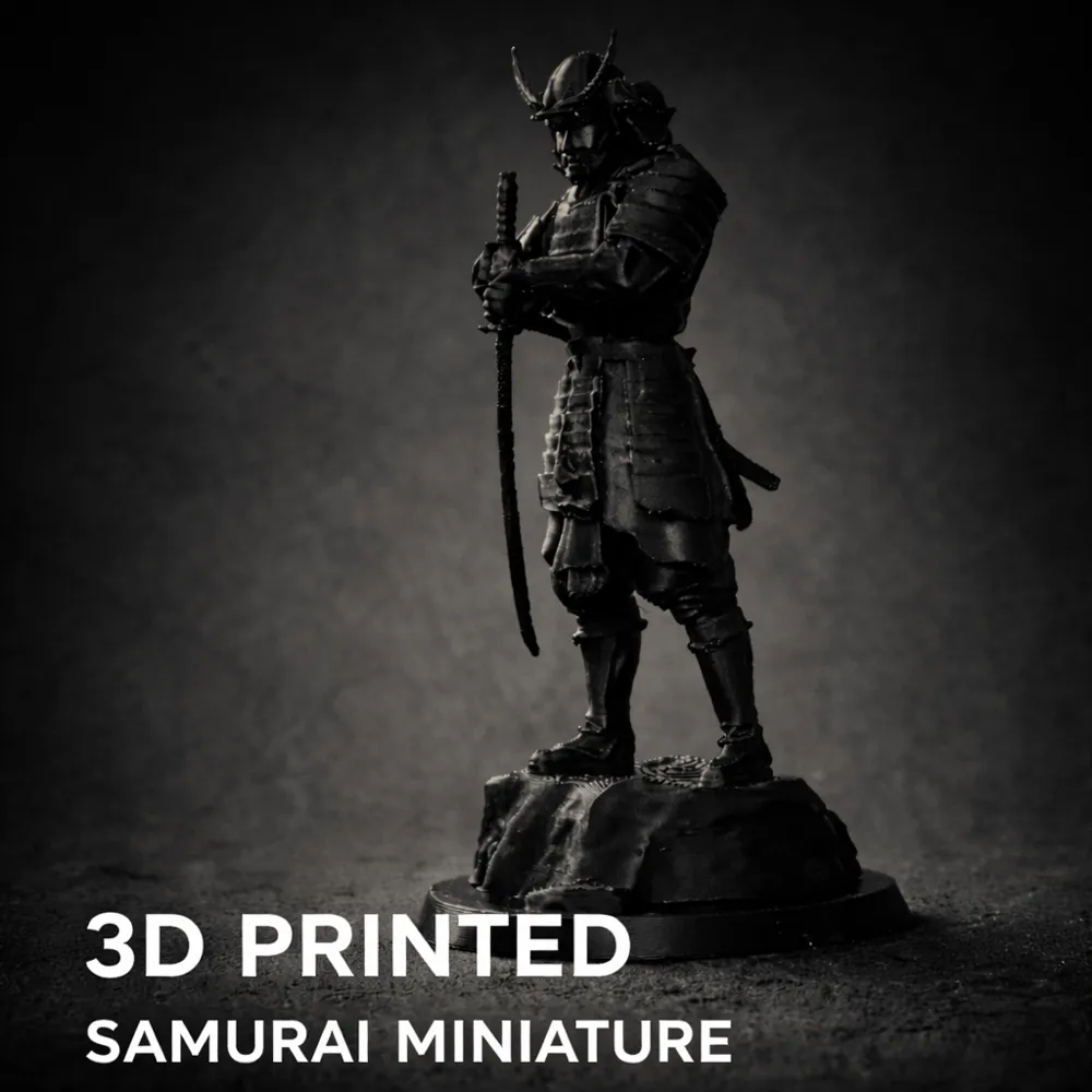 samurai miniature - Free 3D Print Model - MakerWorld