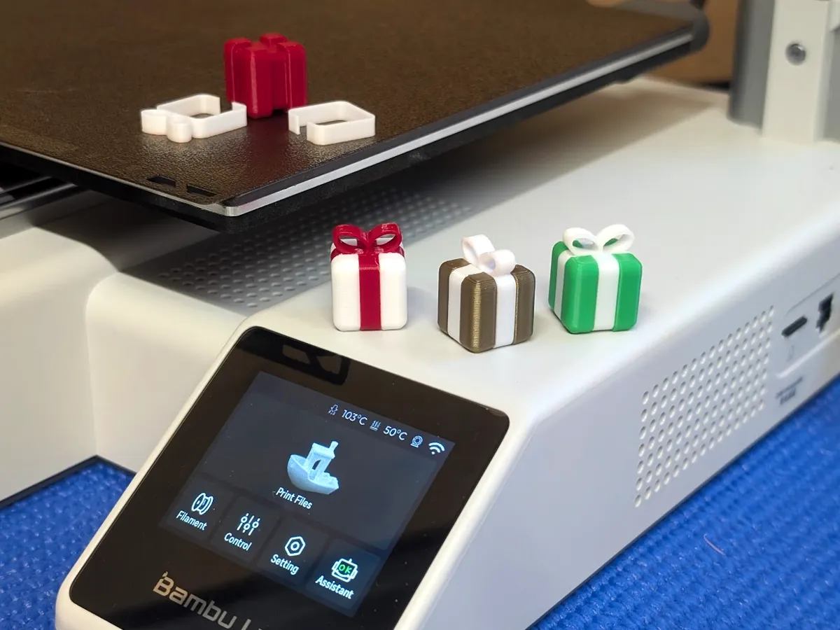 Mini Christmas presents (No AMS required) by N33 Designs MakerWorld: Download Free 3D Models