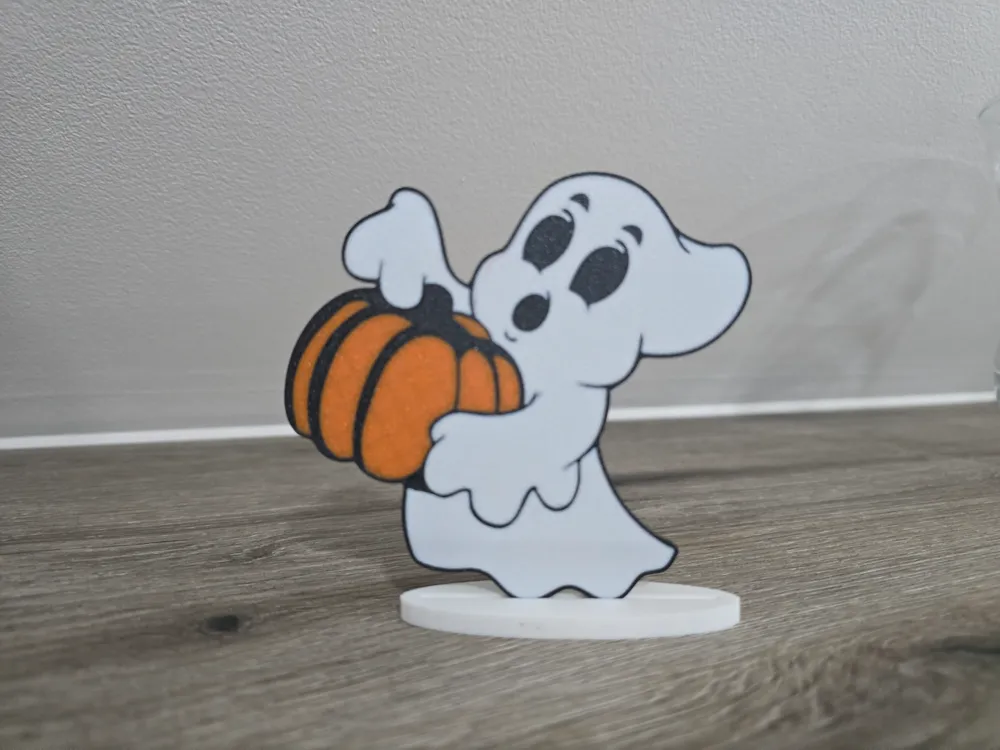 Halloween Ghost and Pumpkin by 3Devil MakerWorld: Download Free 3D Models
