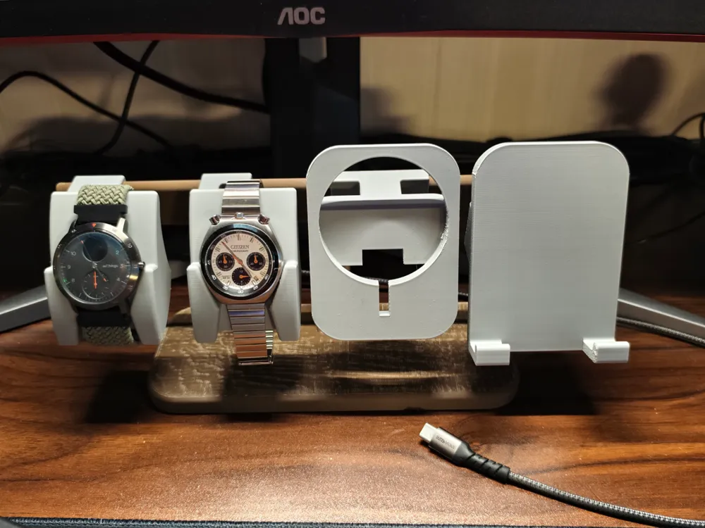 Modular watch stand/phone stand - Free 3D Print Model - MakerWorld