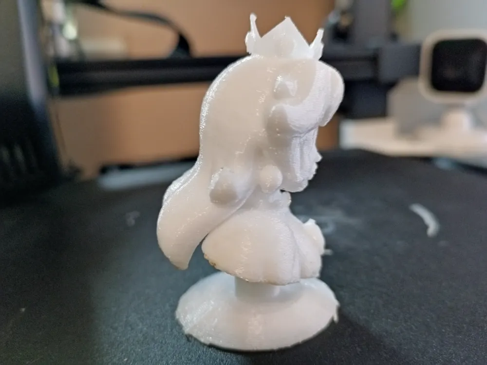 Princess Peach Bust Base Included by Flancanstain MakerWorld: Download ...