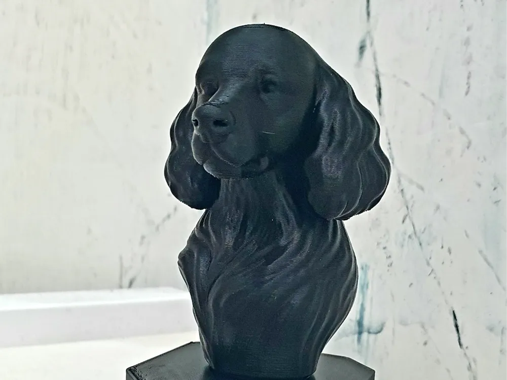 Abstract minimalist poodle sculpture by Staffbull_love MakerWorld ...