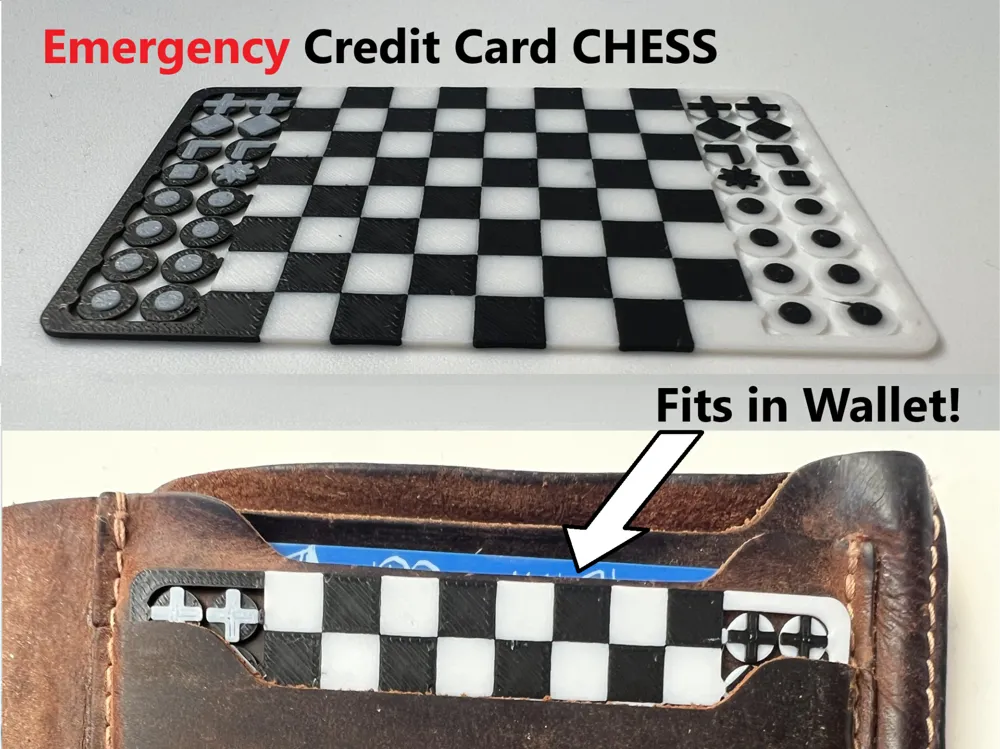 Wallet-Sized Chess Set by farinha - MakerWorld