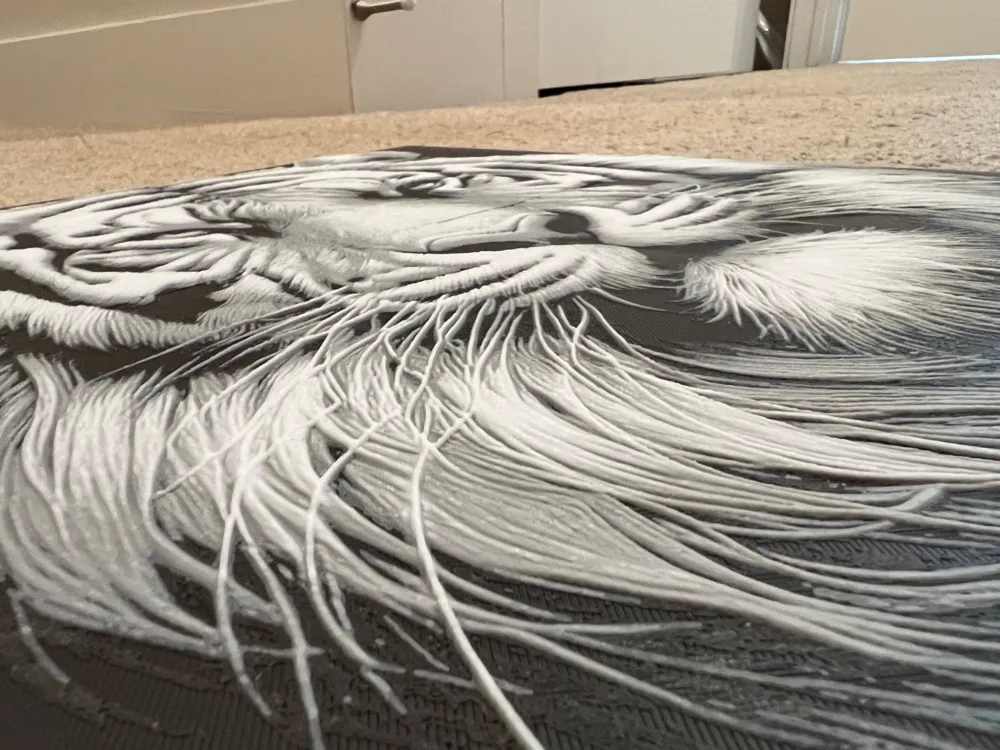 LARGE 400x400 Tiger Art Hueforge by RP47 Designs - MakerWorld