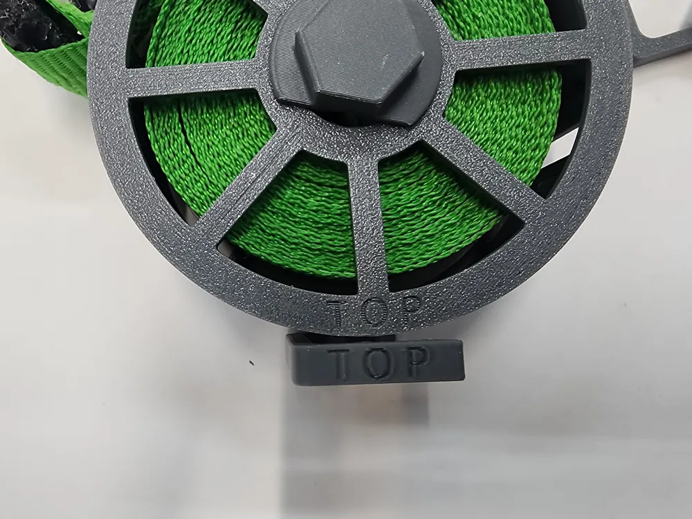 Strap reel and case, threaded top, brake, handle - Free 3D Print Model ...