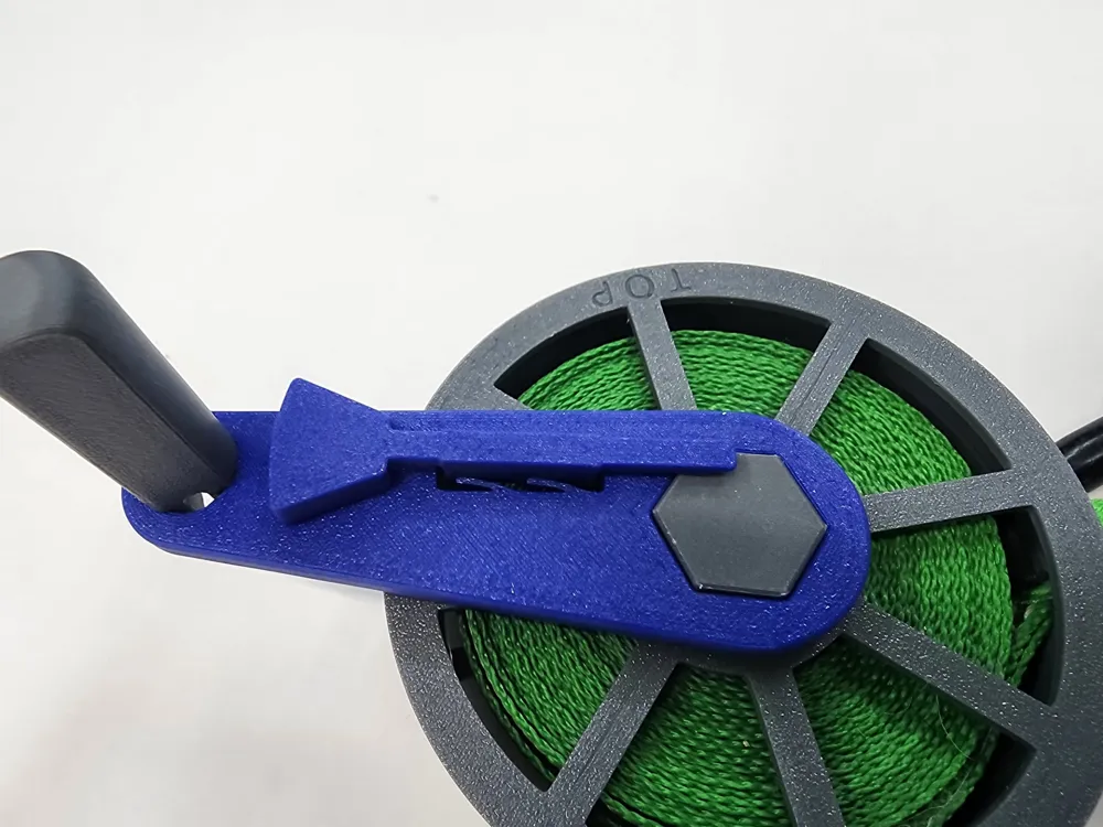 Strap reel and case, threaded top, brake, handle - Free 3D Print Model ...