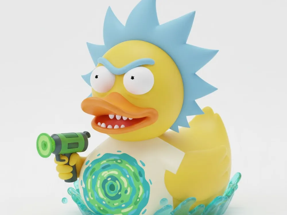 rick duck - Free 3D Print Model - MakerWorld