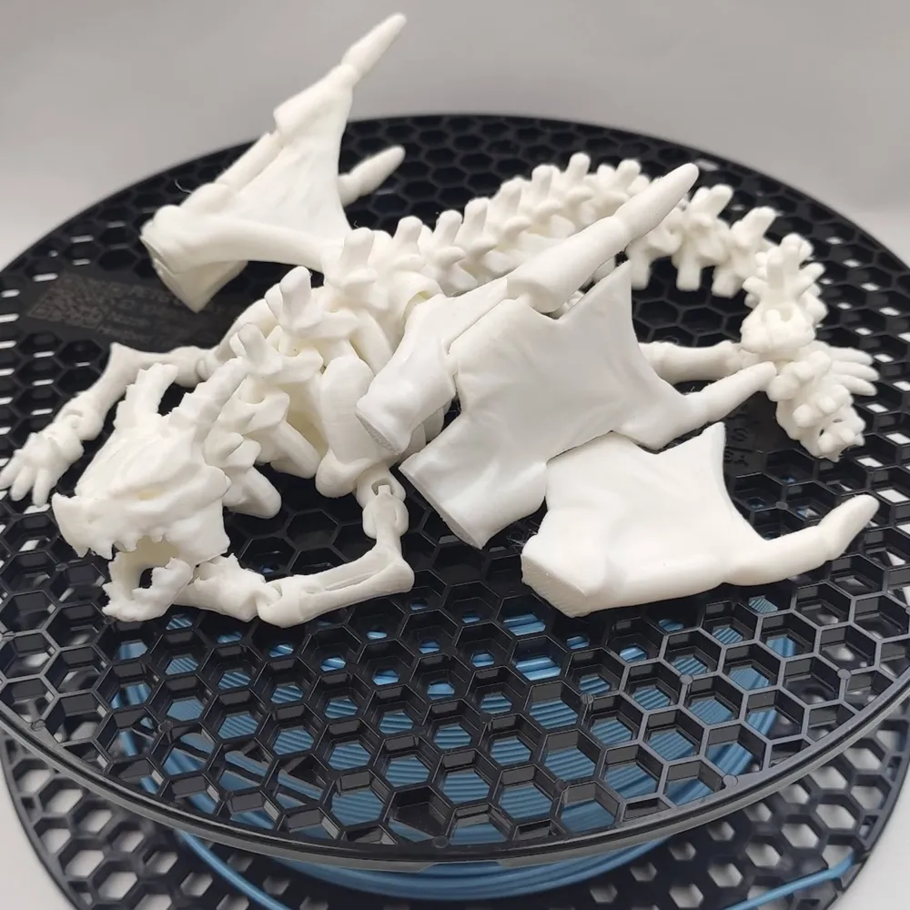 Articulated Skeleton Dragon With Wings V2 by Glacial - MakerWorld