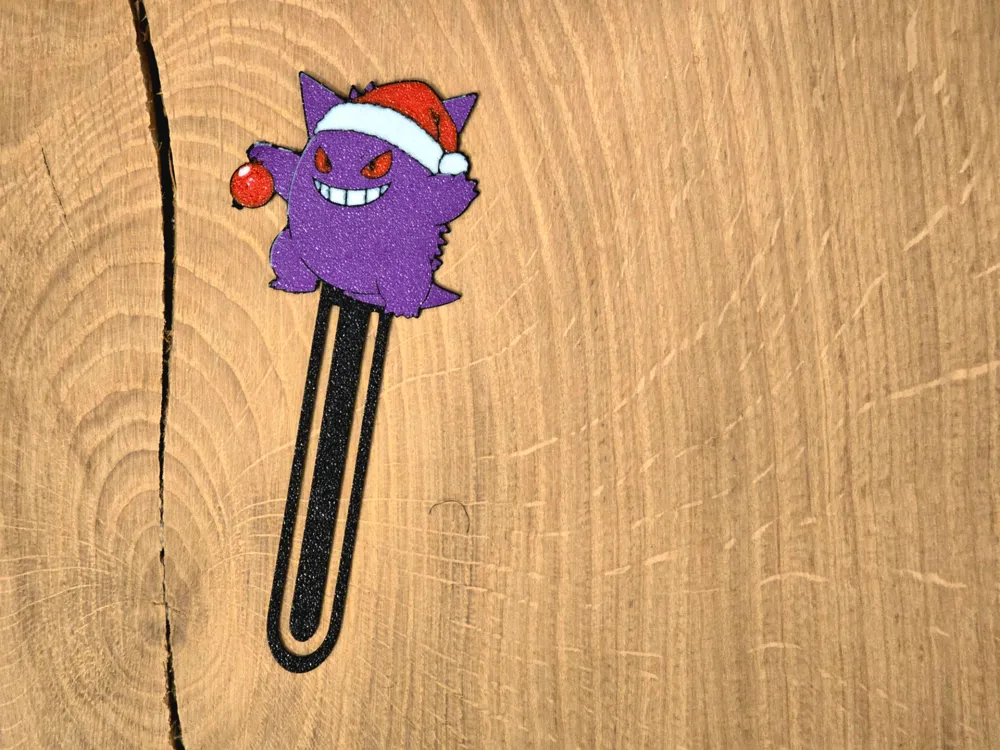 Christmas Gengar Bookmark by Goomol DIY - MakerWorld
