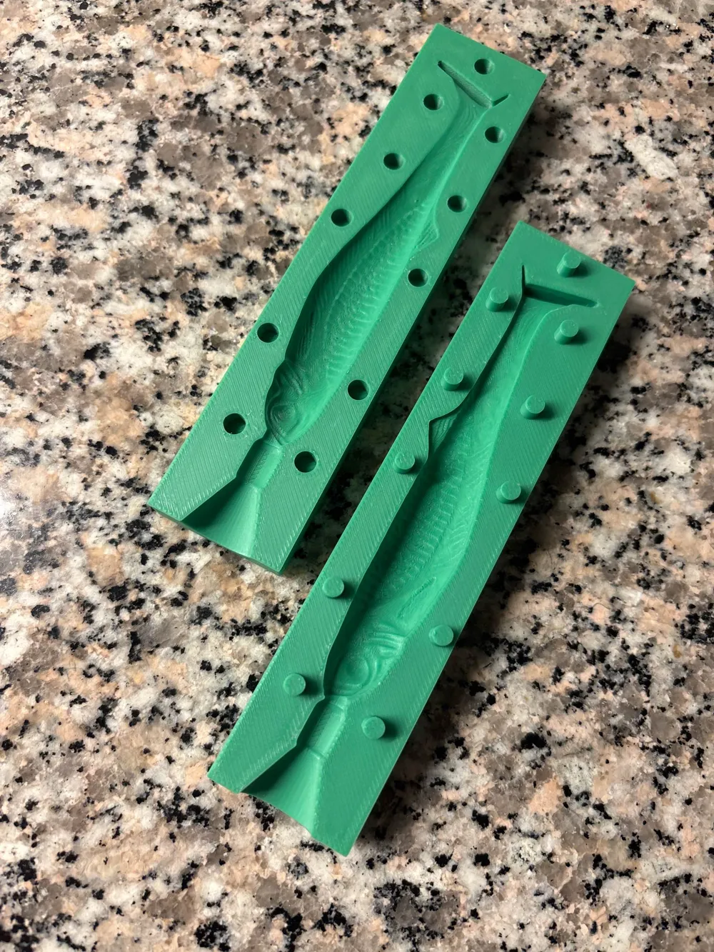 PRED8 VIBE lure mold Swimbait / bait mold - Free 3D Print Model ...