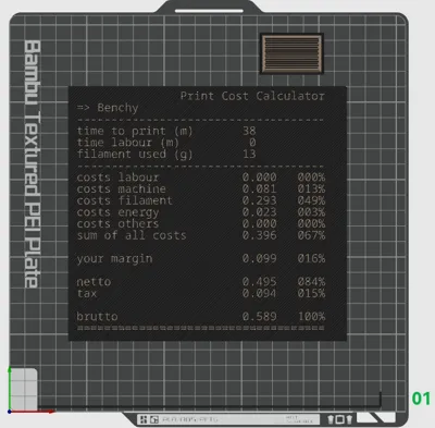 Print Cost Calculator by yahbluez MakerWorld: Download Free 3D Models