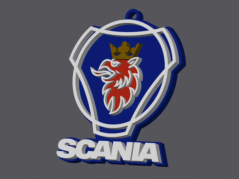 Scania Logo Keychain by hermannhaf - MakerWorld