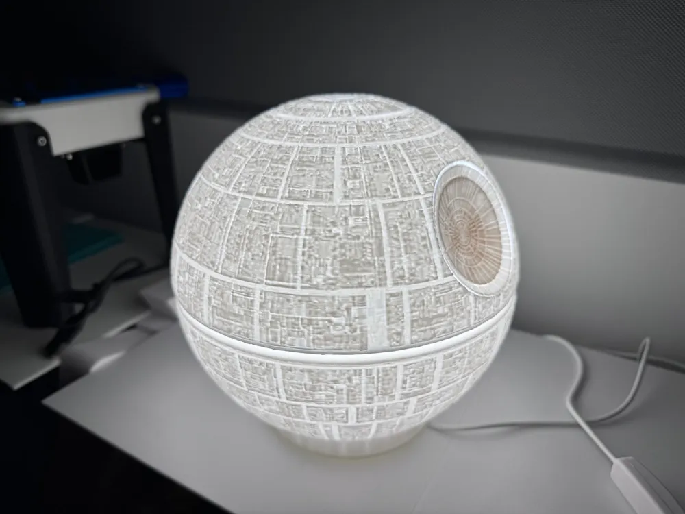 DeathStar Lamp kit adapter - Free 3D Print Model - MakerWorld
