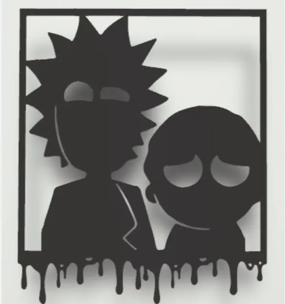 2d wall art - Rick And Morty by having_funMakerWorld: Download Free 3D ...