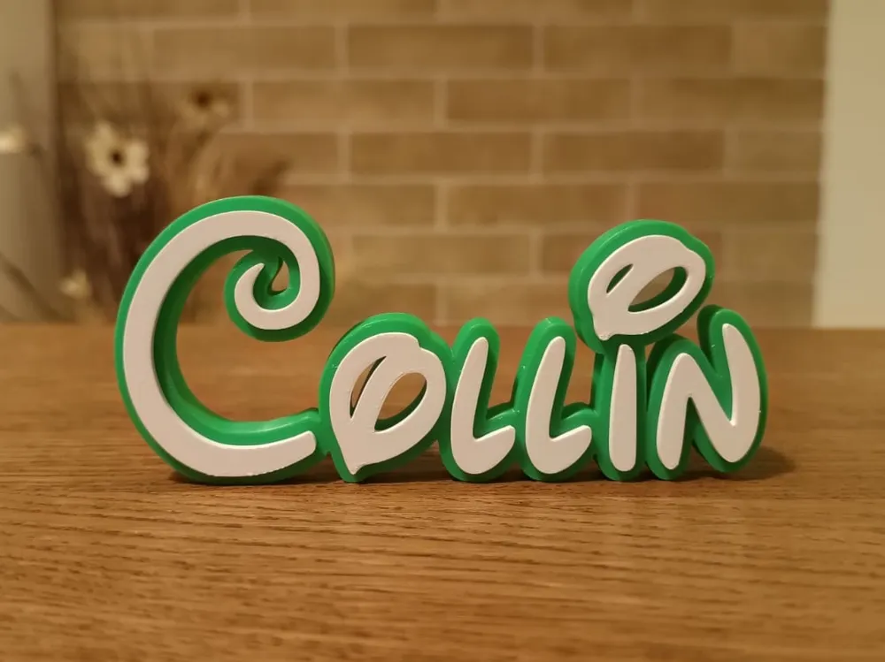Placa de Nome Disney Collin para Decoração de Parede de Quarto Infantil ...
